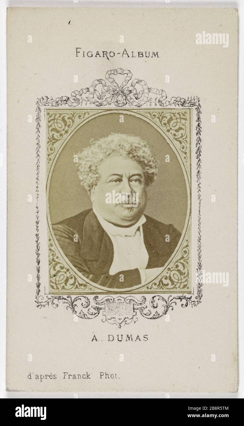 Portrait of Alexandre Dumas (father) (1803-1870) (novelist) Portrait d ...