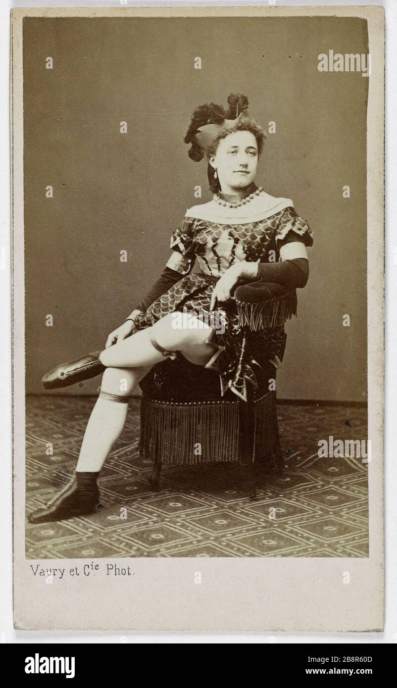 Portrait of Rose Dupin (actress theater Dejazet) Portrait de Rose Dupin ...