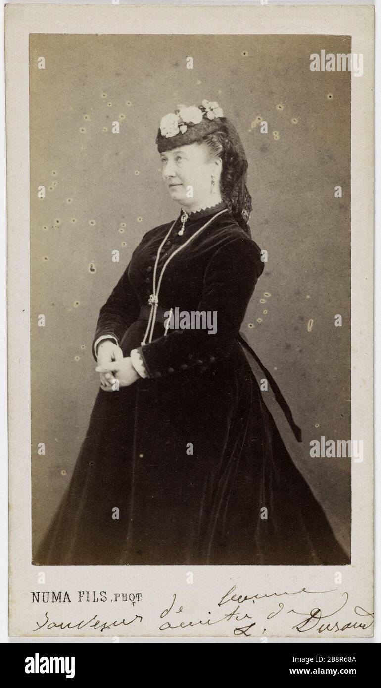 Portrait of Lucile Durand (-after 1887) (actress) Portrait de Lucile ...