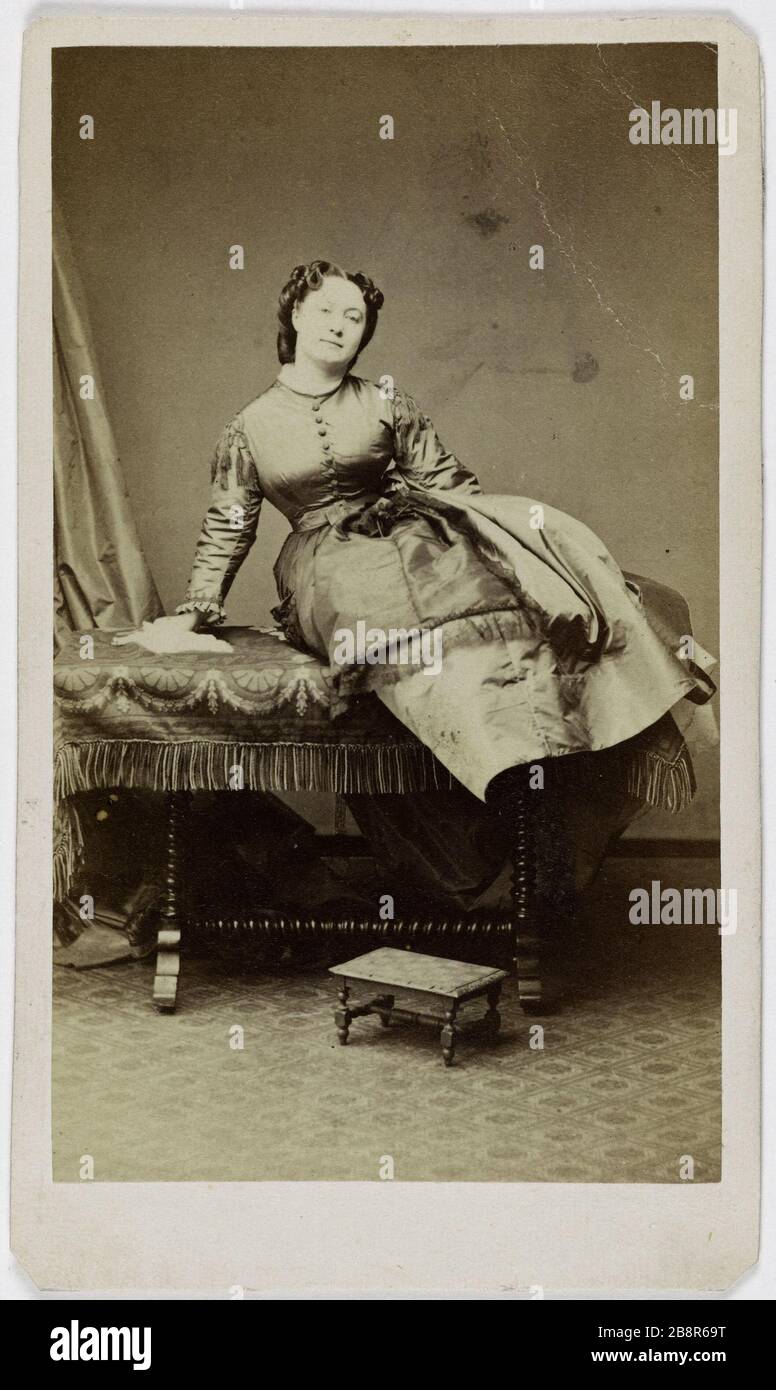 Portrait of Lucile Durand (-after 1887) (actress) Portrait de Lucile ...