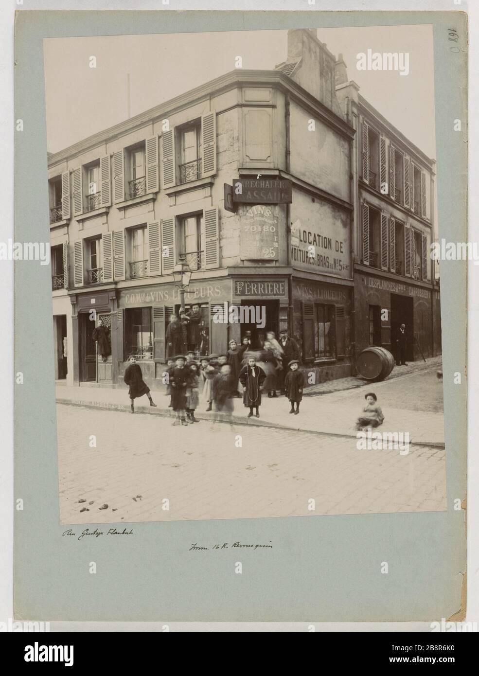 BUILDING, 16 RENNEQUIN STREET, THE CORNER OF RUE Gustave Flaubert ...