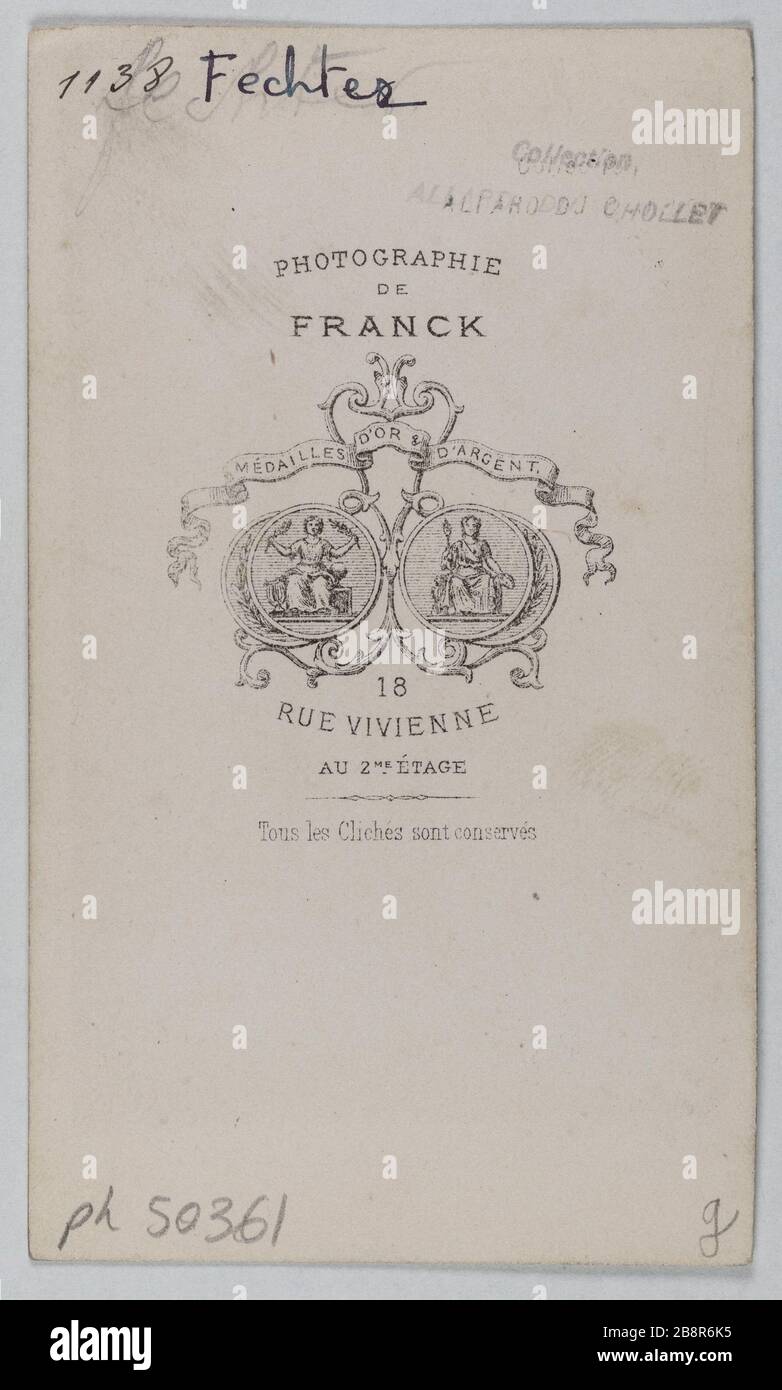 Portrait of Charles Albert Fechter, (1824-1879), (actor) Franck ...