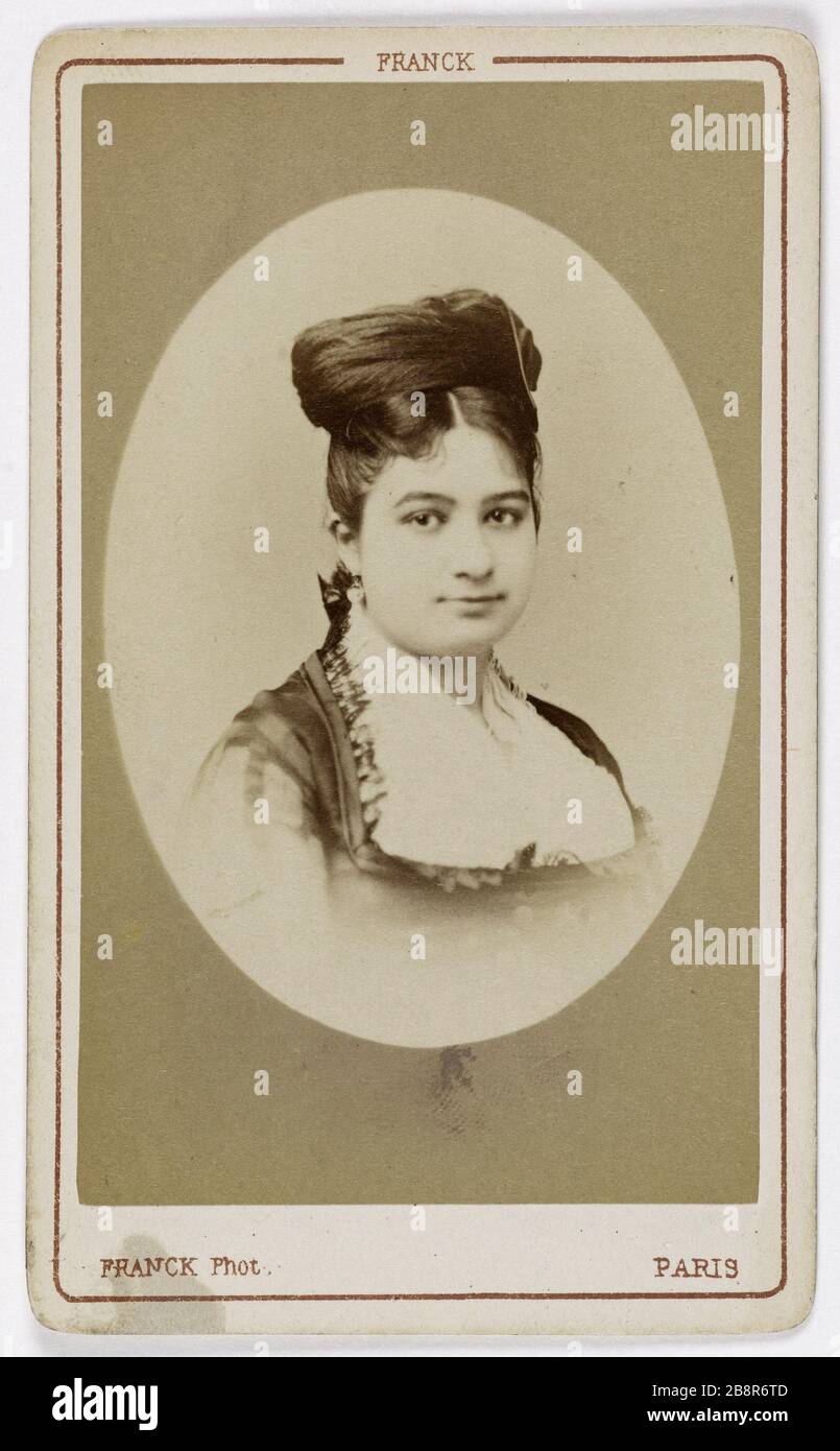 Portrait of Emilie (actress in the theater of the Menus pleasures ...