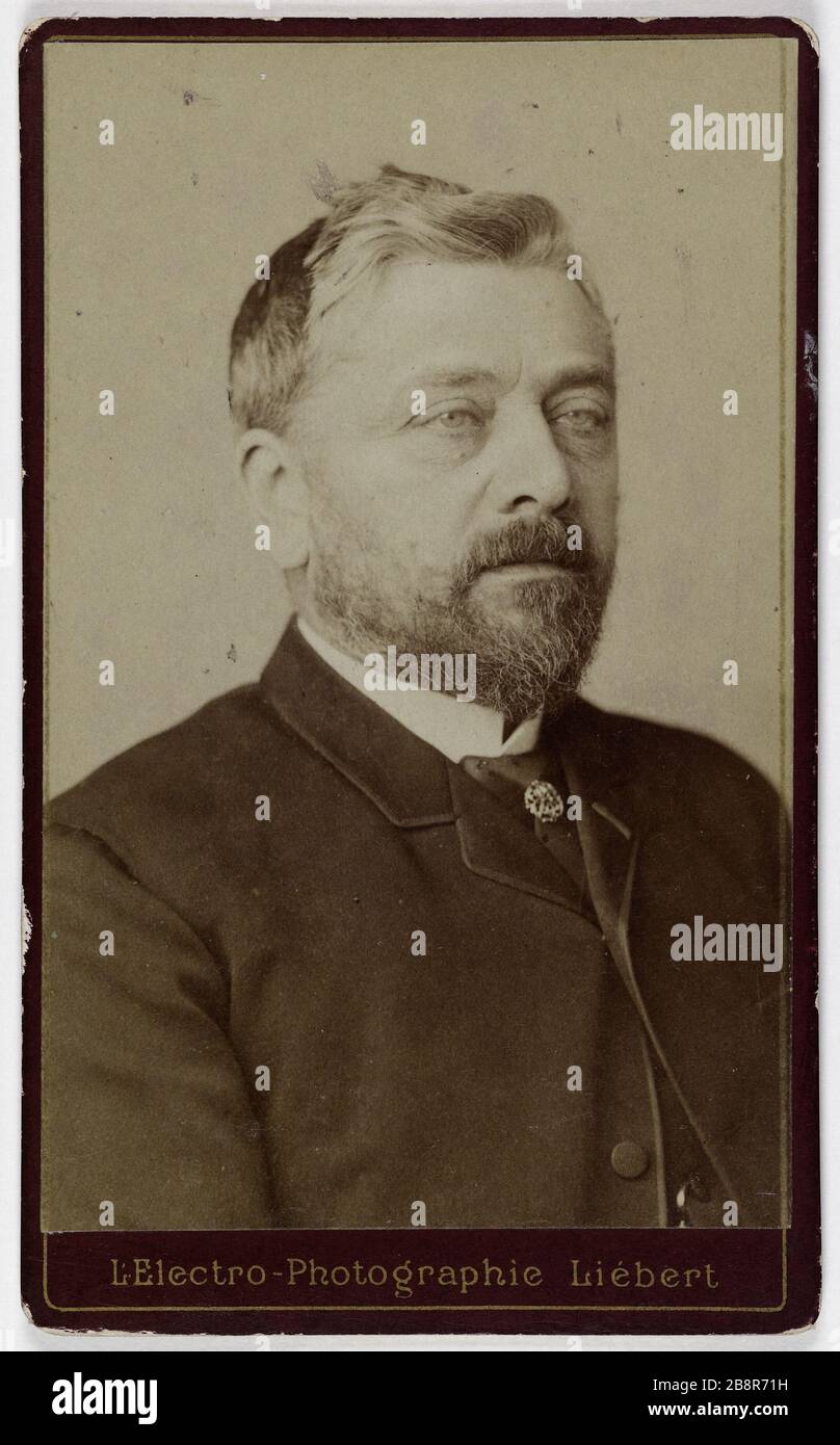 Portrait of Alexandre-Gustave Eiffel (1832-1923), (engineer, builder of the Eiffel Tower ...