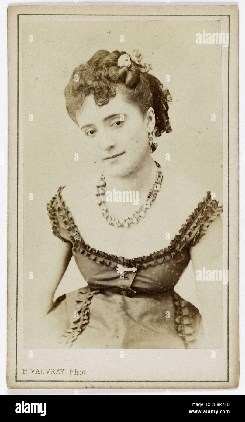 Portrait of Elizabeth (actress in the theater of the Athenaeum ...