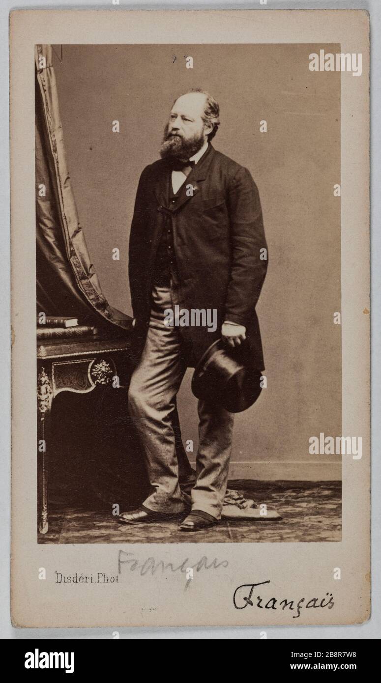 Portrait of François Louis French (1814-1897), (painter, lithographer ...