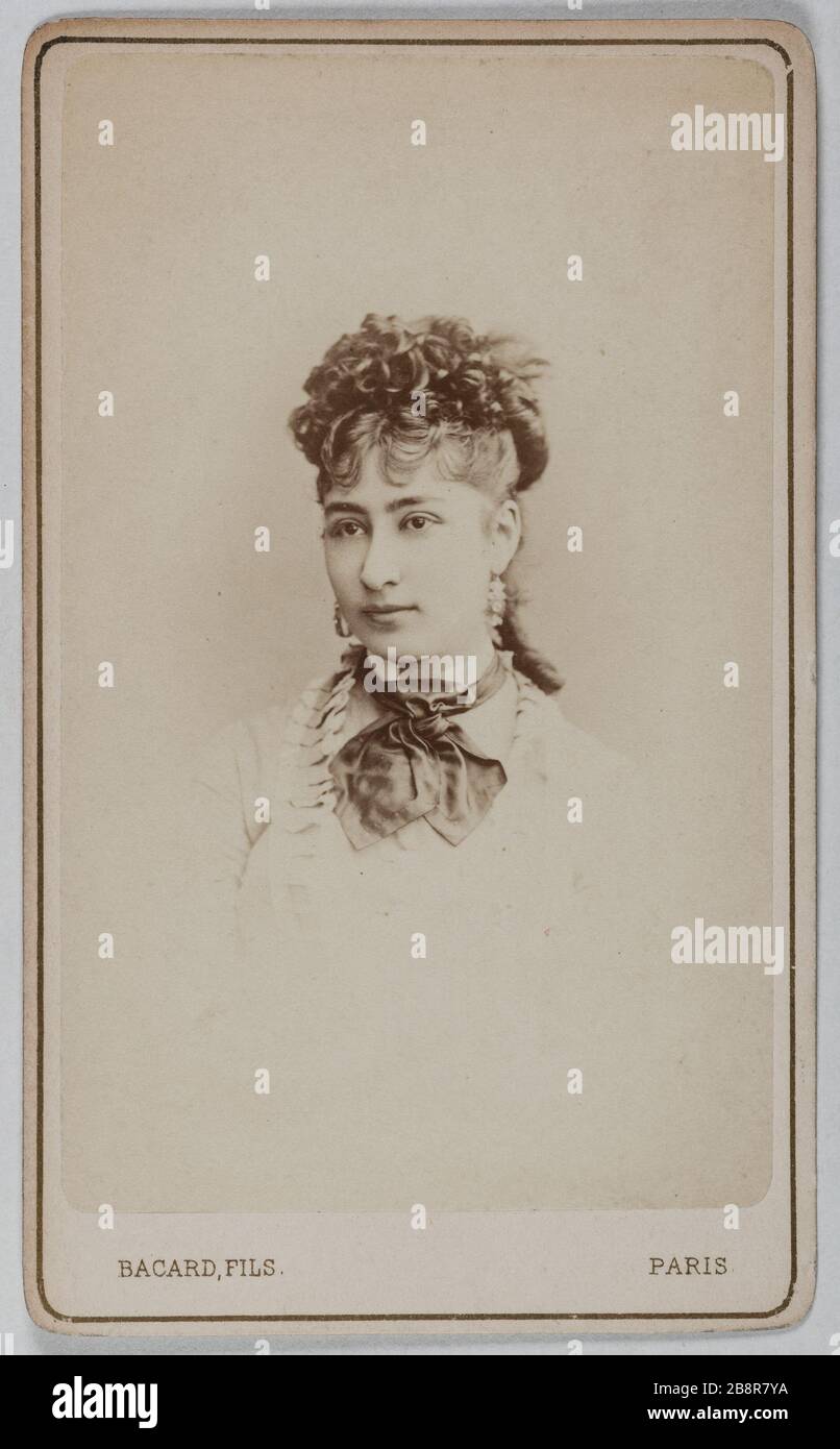 Portrait of Franck-Duvernoy (actress at the Opera Comique) Portrait de ...