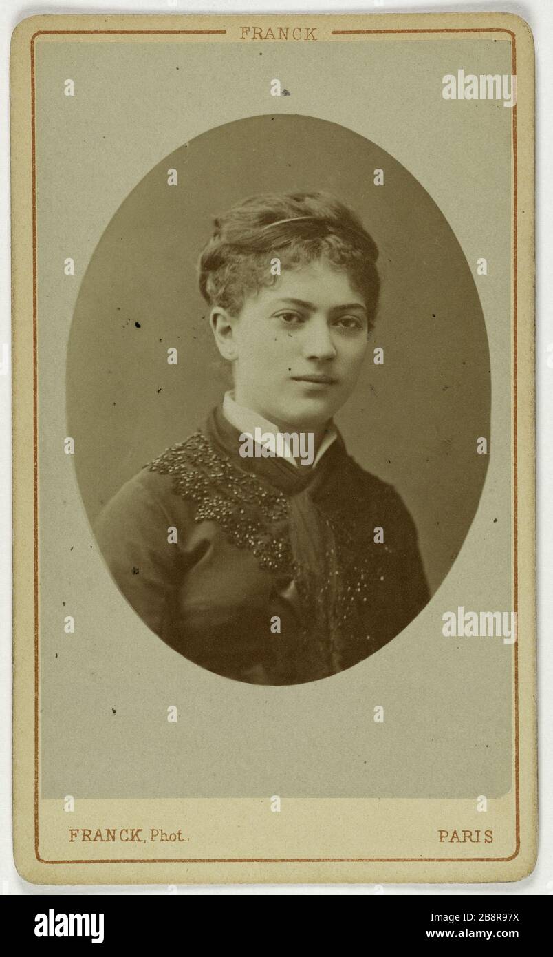 Portrait of JANE HADING (Jeanne Alfrédine Tréfouret, 1859-1941 ...