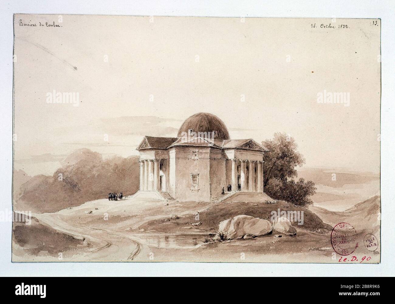 Barrier Combat (or St. Louis) Auguste Sébastien Bénard (1810-1873 ...