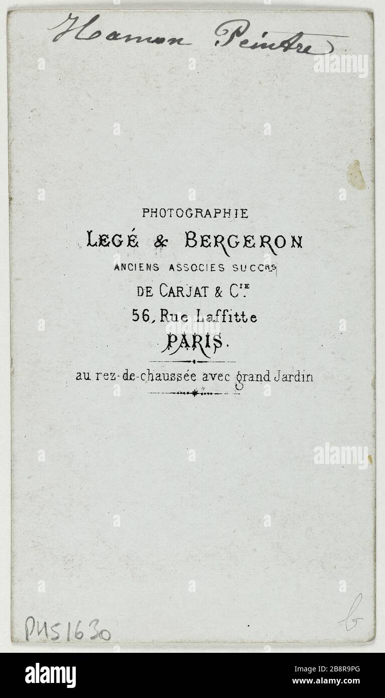 Portrait of Jean-Louis Hamon, (1821-1874), painter Portrait de Jean ...