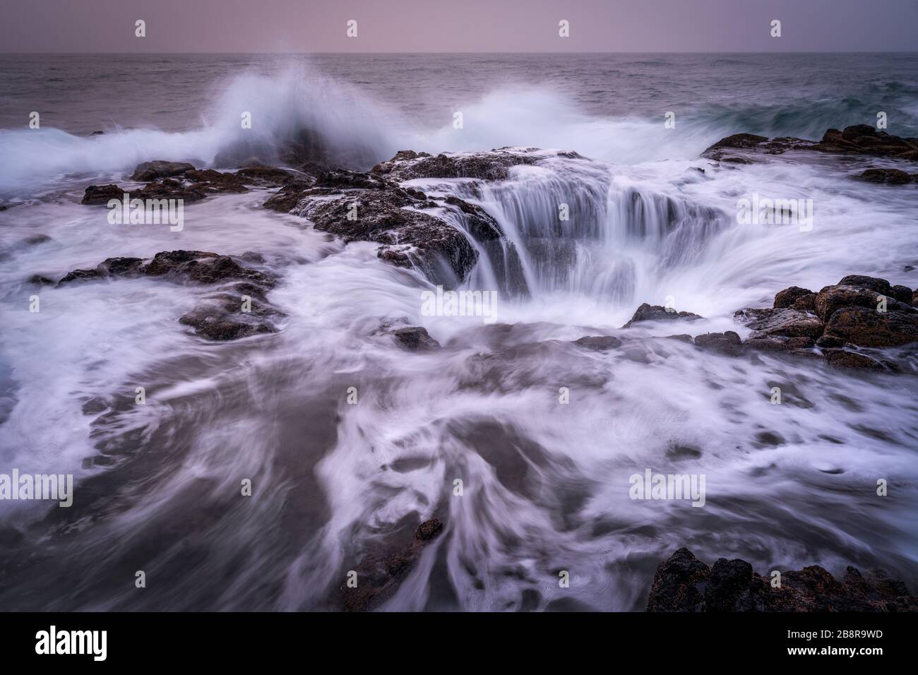 Oregon Coast at Thors Wells Stock Photo - Alamy