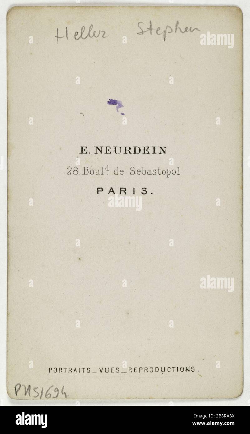 Portrait of Stephen Heller (1813-1888), Hungarian pianist and composer ...