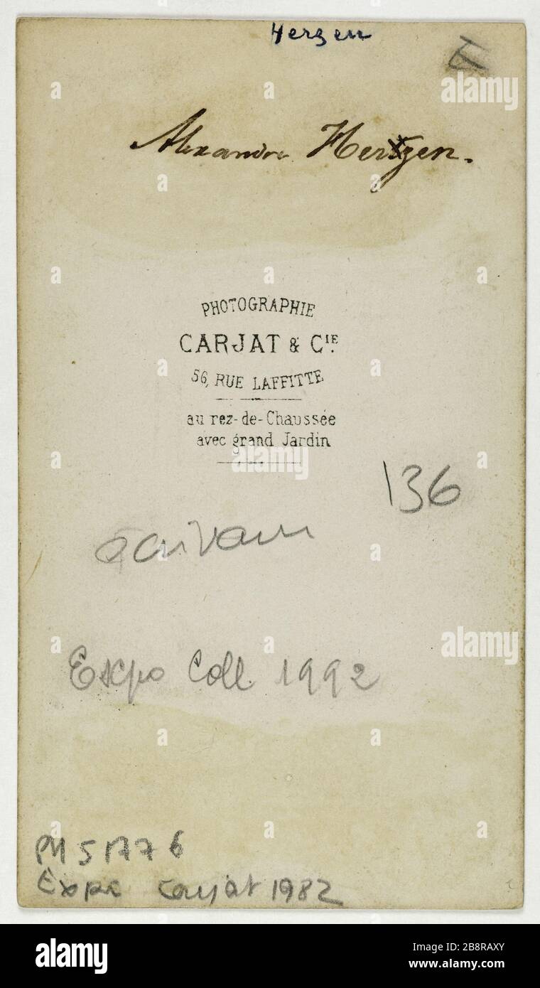 Portrait of Alexander Herzen (1812-1870), Russian writer Portrait d ...