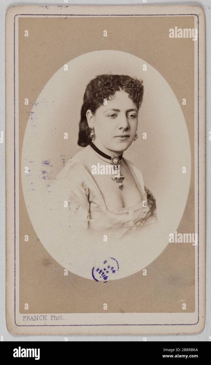 Portrait of Marie Jolly or Joly (actress at the Folies Marigny ...