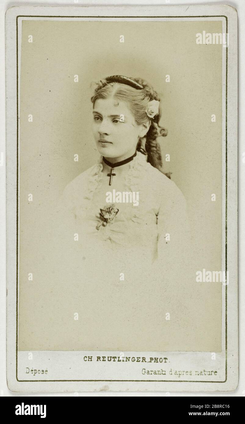 Portrait of Miss Lafleur or Floral, (actress) Portrait de Mlle Lafleur ...