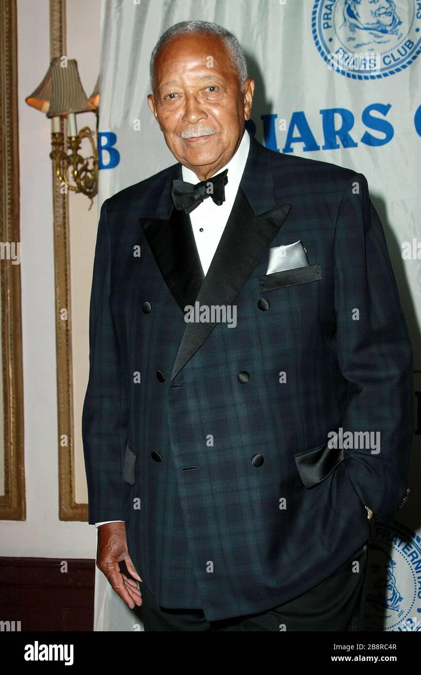 New York, NY, USA. 8 June, 2010. David Dinkins at the Friars Foundation ...