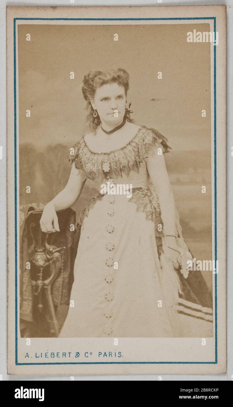 Portrait of Juliette (actress) Portrait de Juliette. , 1860-1890Carte ...