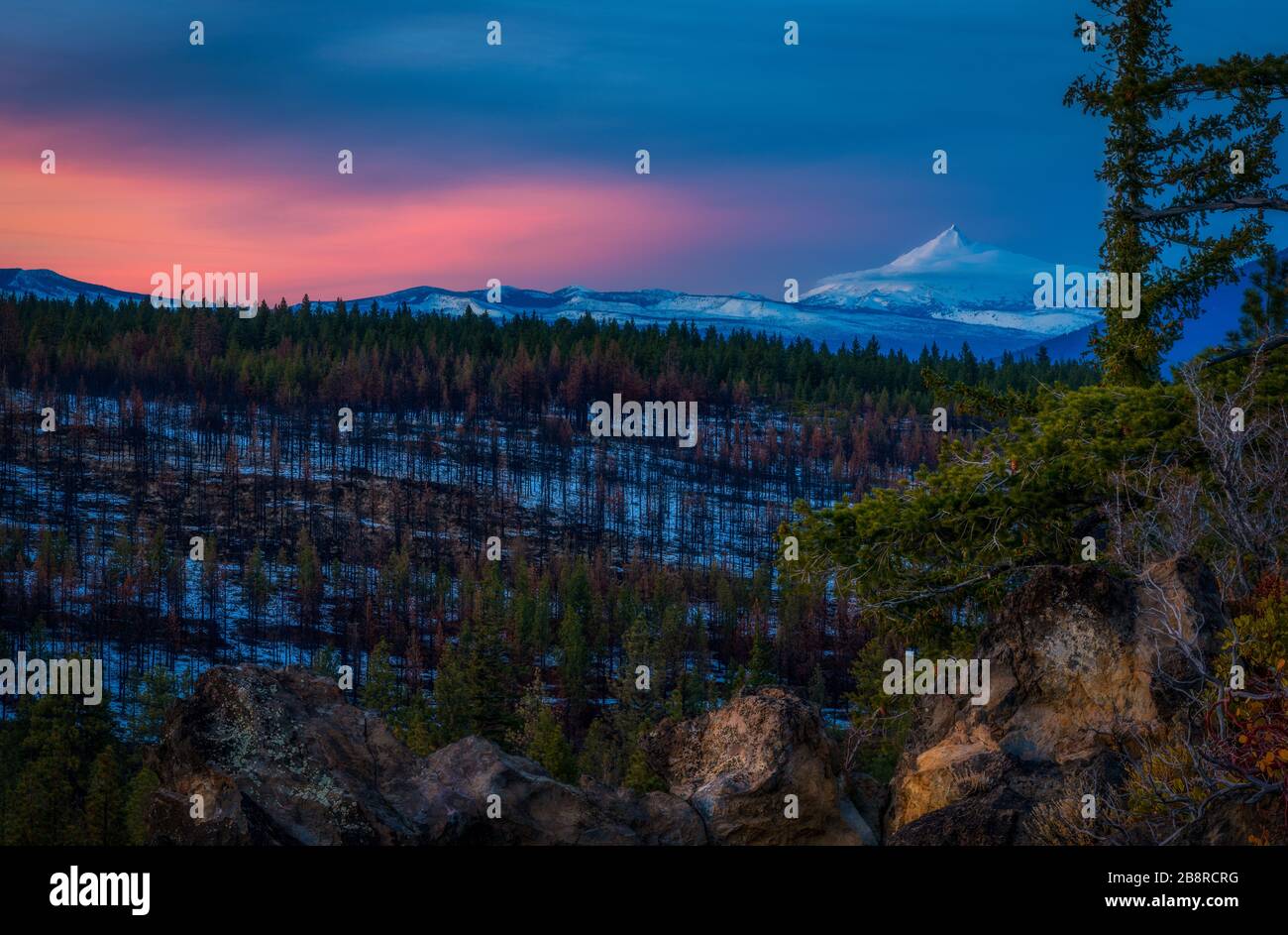 Mountain in Oregon Stock Photo - Alamy