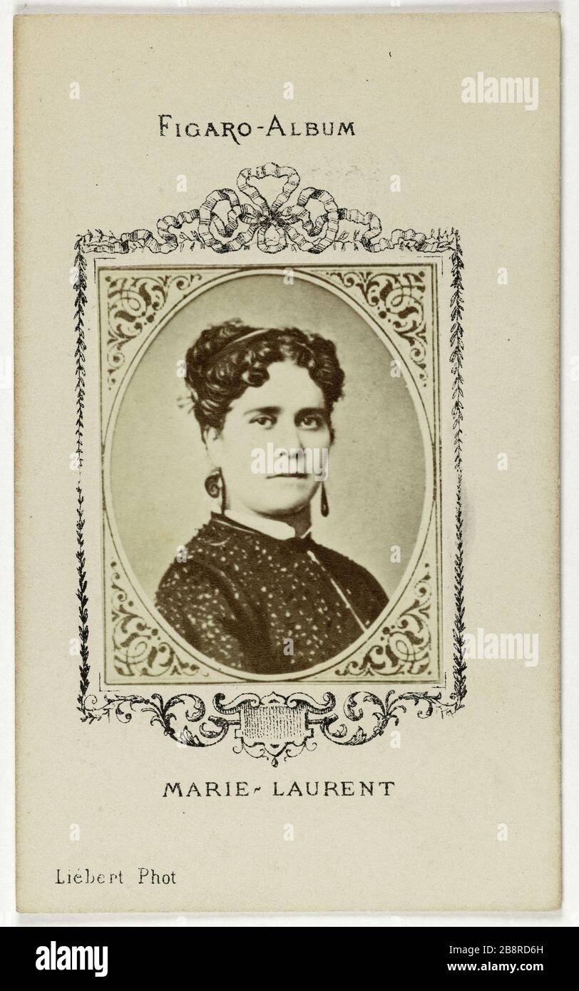 Portrait of Laurent Mary (1826-1904), (actress) Portrait de Laurent ...