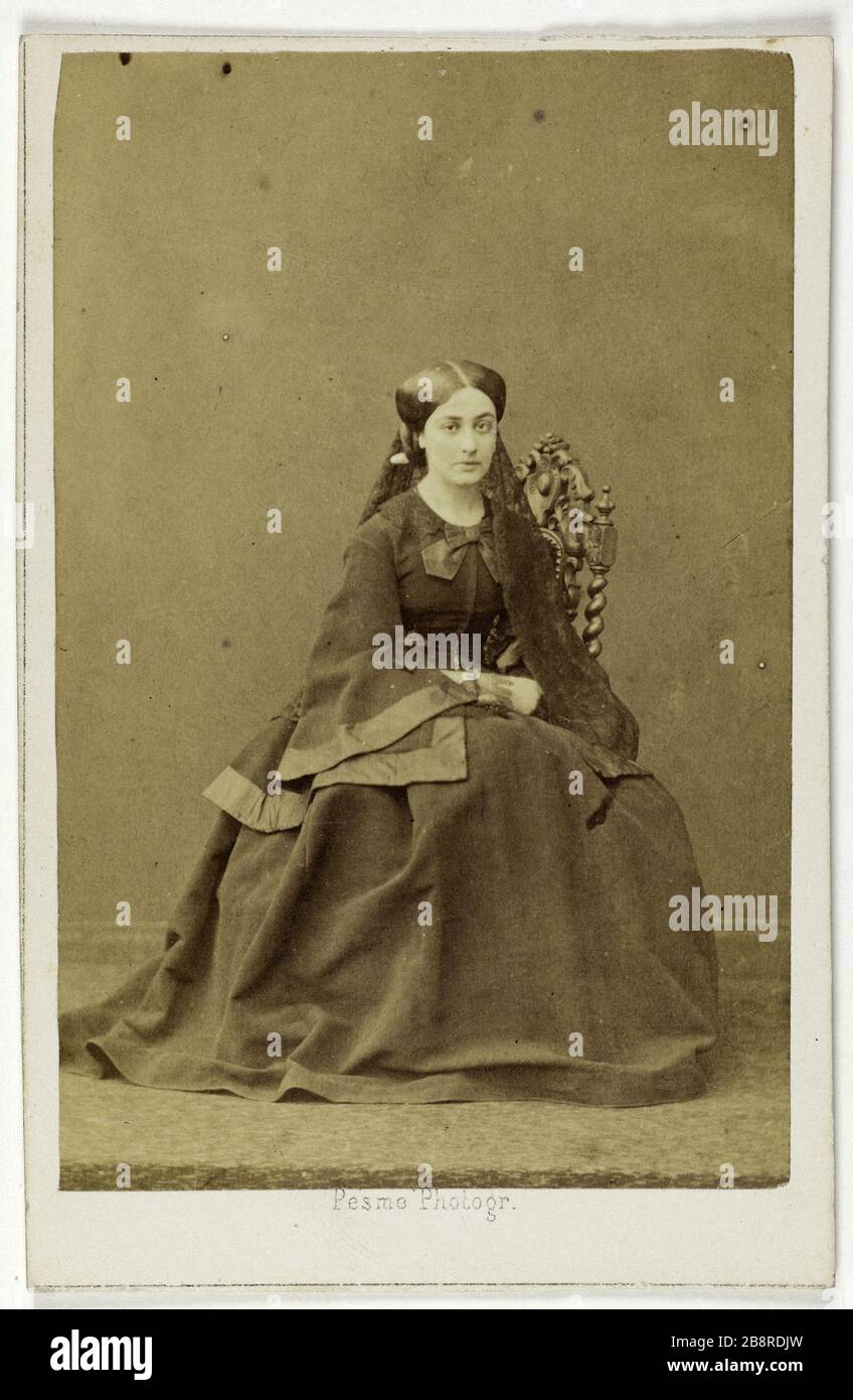 Portrait of Lavinia (actress) Portrait de Lavinia, actrice. Carte de ...