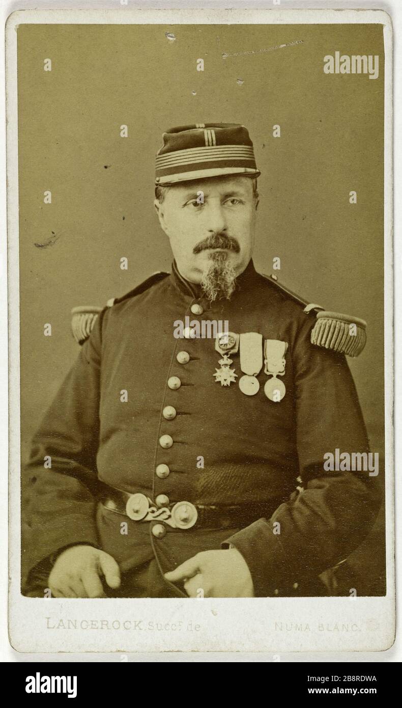 Portrait of Claude Martin Lecomte, (1817-1871), (general shot by the ...