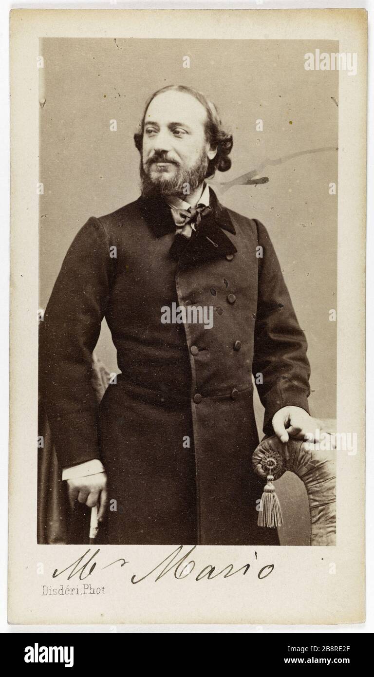 Portrait of Joseph Mario (1808-1883), Marquis de Candia, singer ...