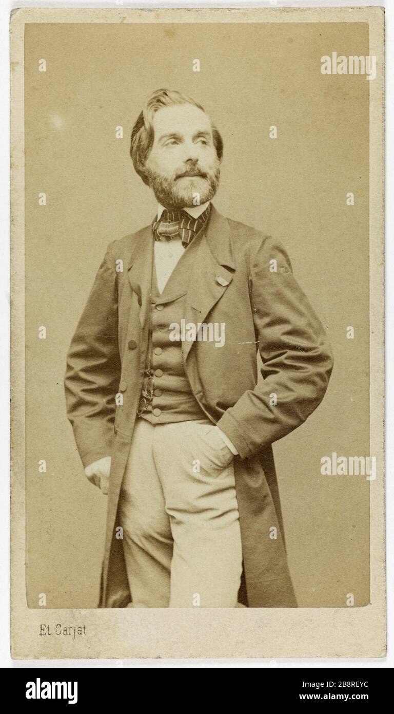 Portrait of Louis Martinet (1806-1877), writer. Carjat & Cie. Portrait ...