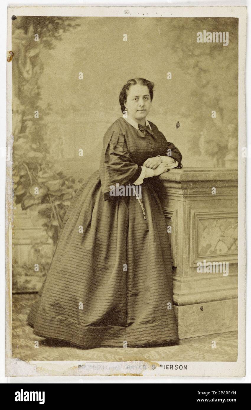 Portrait of Josephine Martin (1823-1885), known as Marty actress. Mayer ...