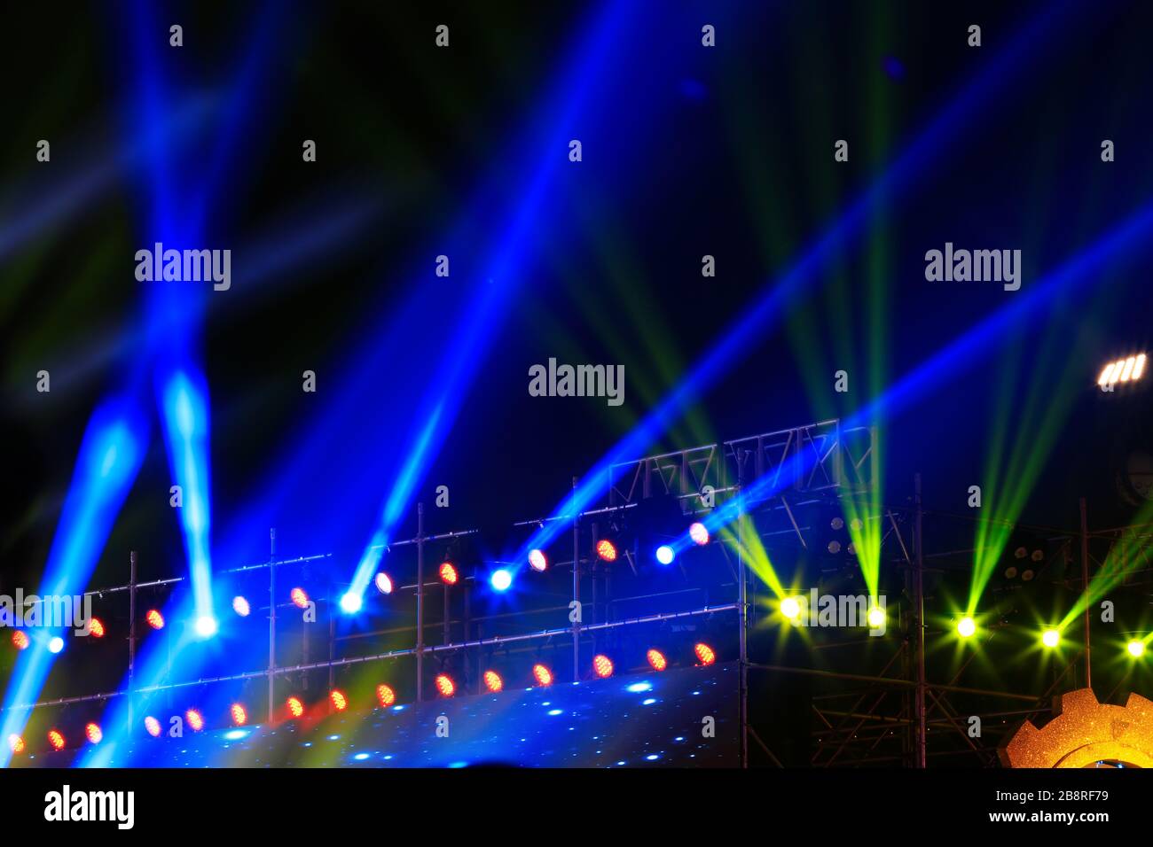 The stage spotlight at night Stock Photo - Alamy