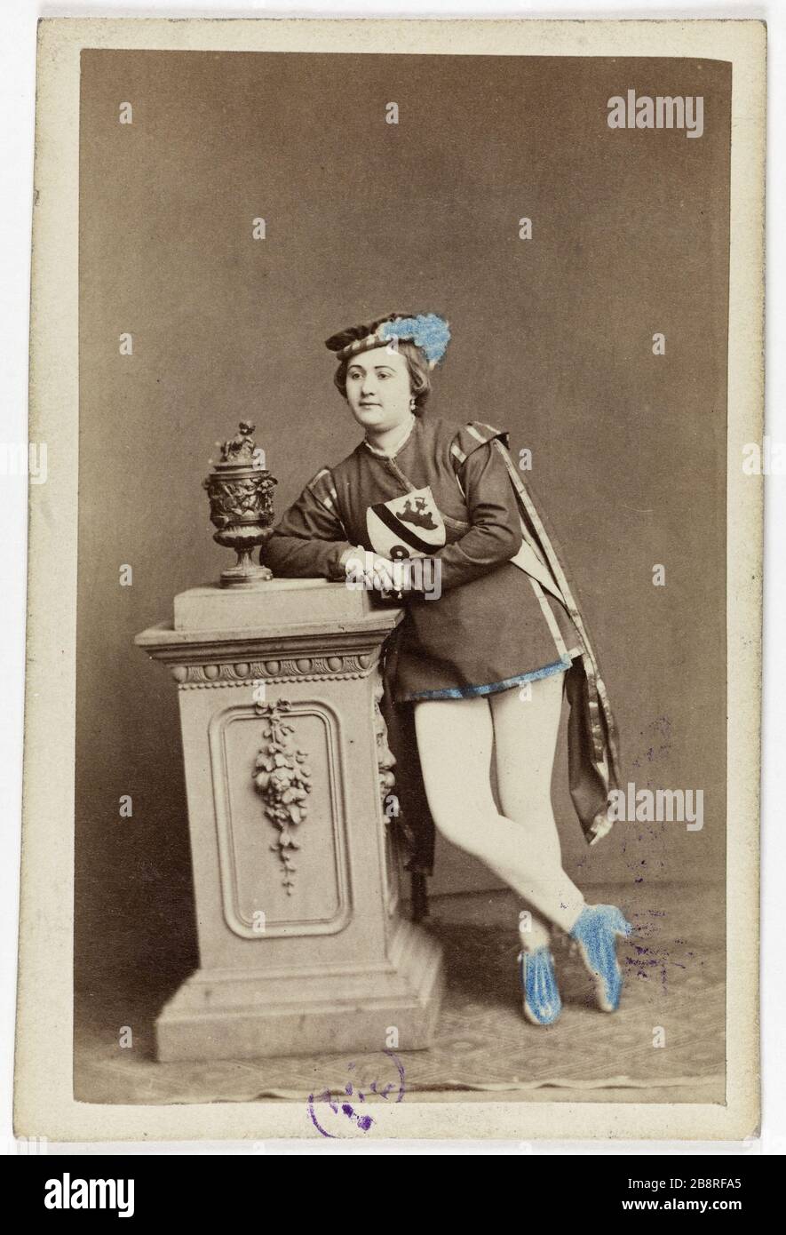 Portrait of Matilda (wife of Amédée De Jallais), actress-Delassements ...