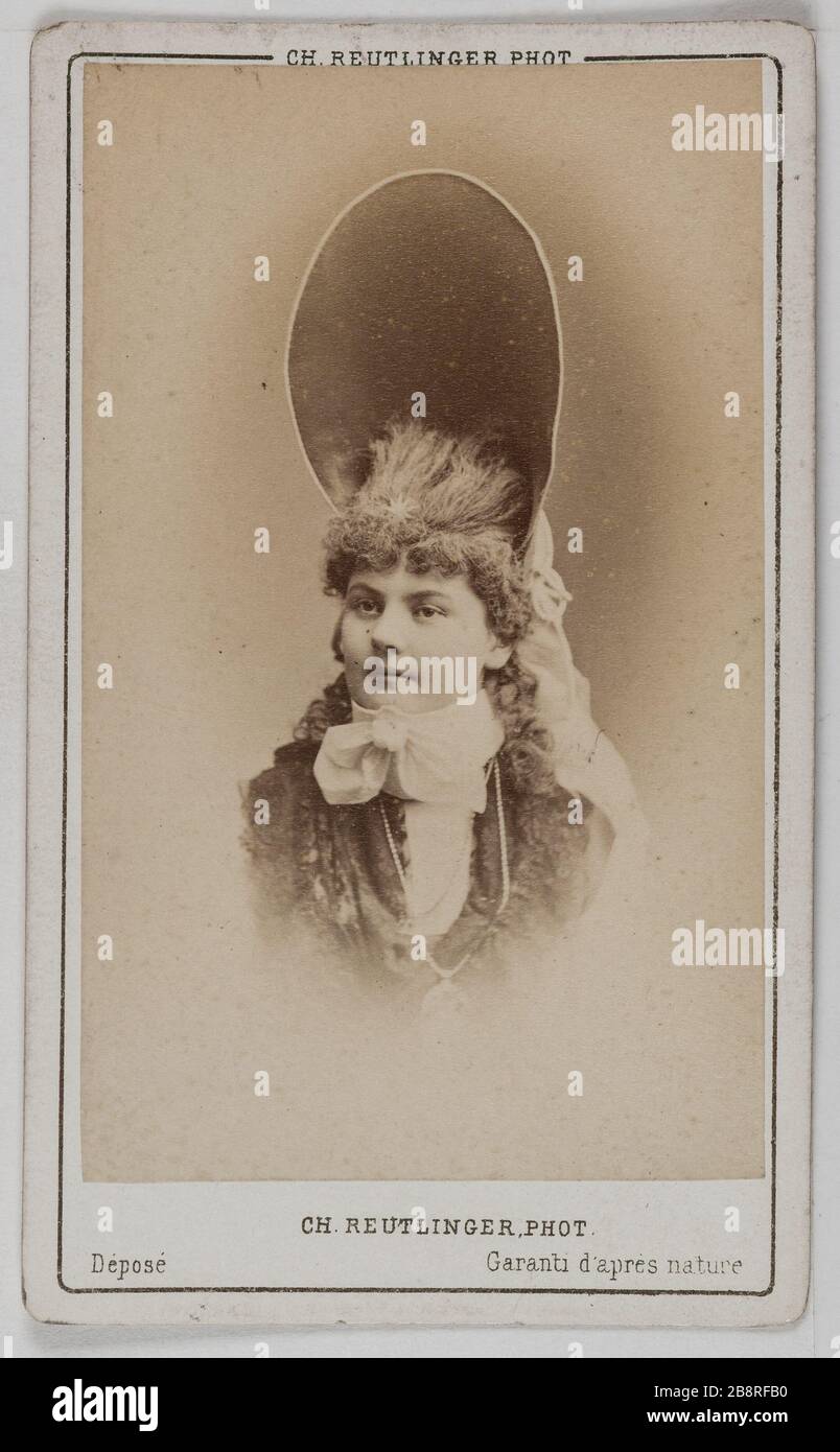 Portrait of Madeleine (actress) Portrait de Madeleine, actrice. Carte ...