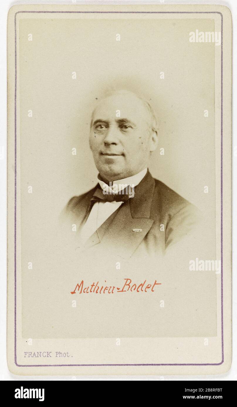 Portrait of Pierre Mathieu-Bodet (1817-1911), lawyer and politician ...