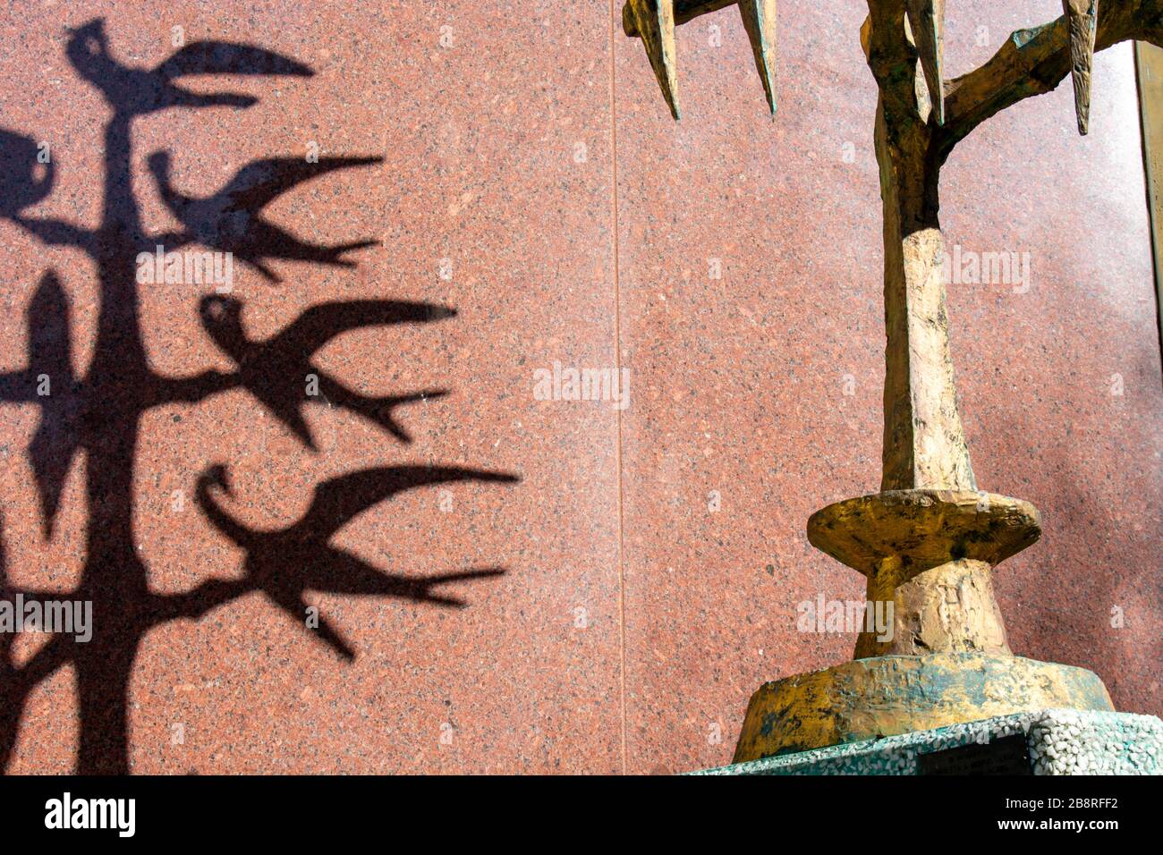 Shadows That Look Like Birds on a Red Surface Stock Photo - Alamy