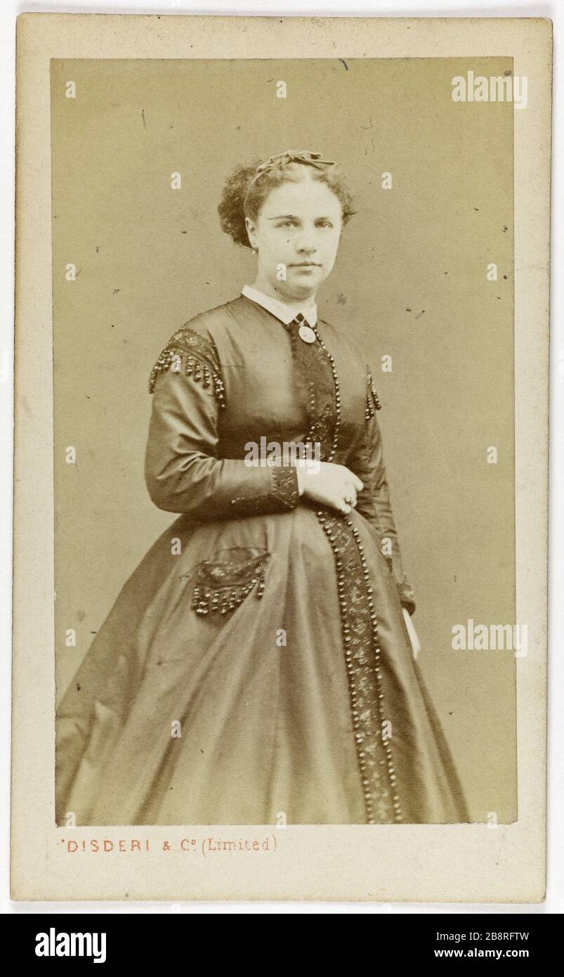 Portrait of Melanie actress at the Theater de la Porte Saint-Martin ...