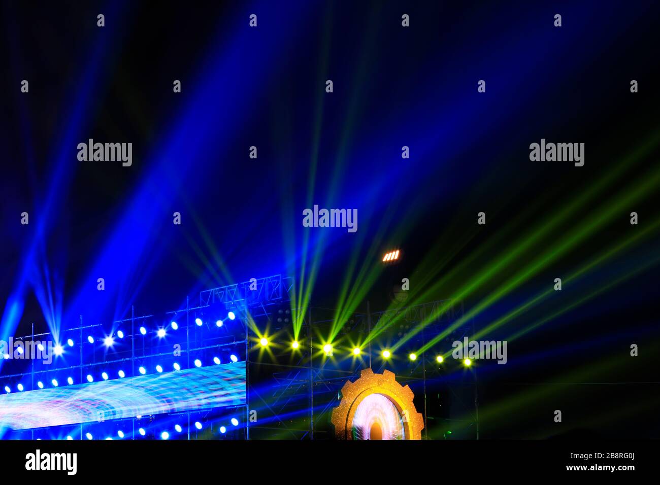 The stage spotlight at night Stock Photo - Alamy