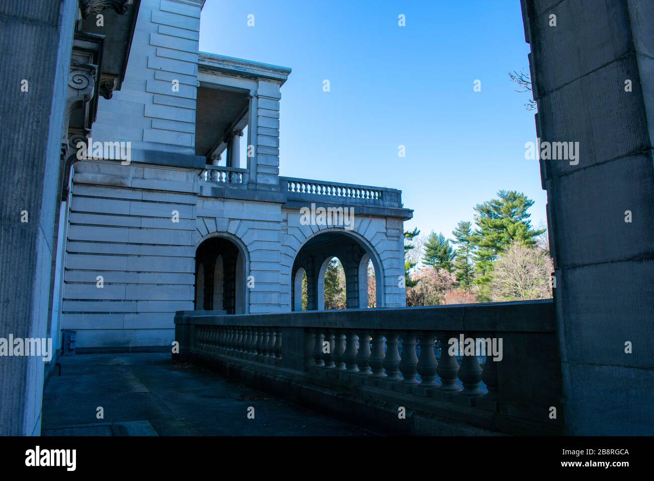 An Old Abandoned Estate on a Clear Sky Stock Photo - Alamy