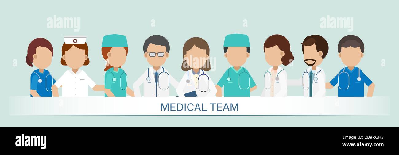 Medical team senior male Stock Vector Images - Alamy