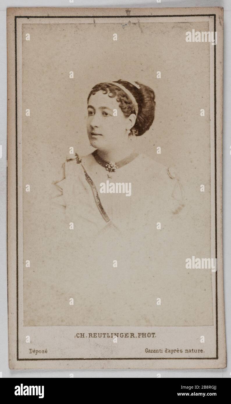 Portrait of Marguerite (actress) Portrait de Marguerite, actrice. Carte ...