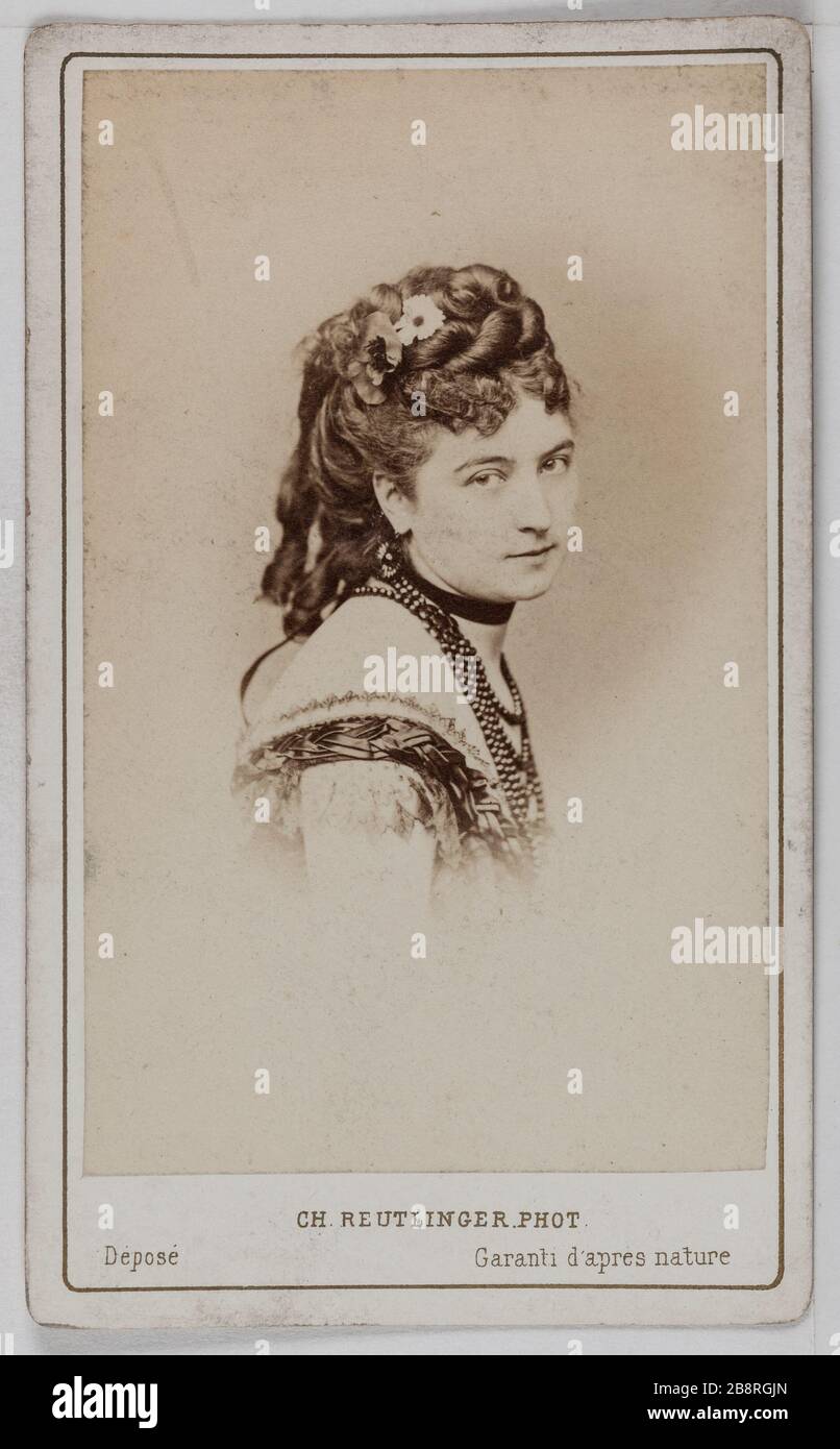 Portrait of Marguerite (actress) Portrait de Marguerite, actrice. Carte ...