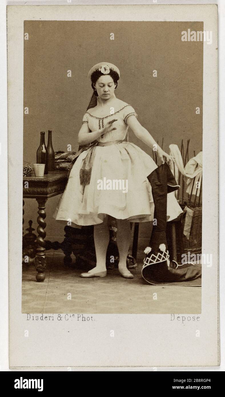 Portrait of Mérante Zina, Zina born Richard, dancer at the Opera to ...