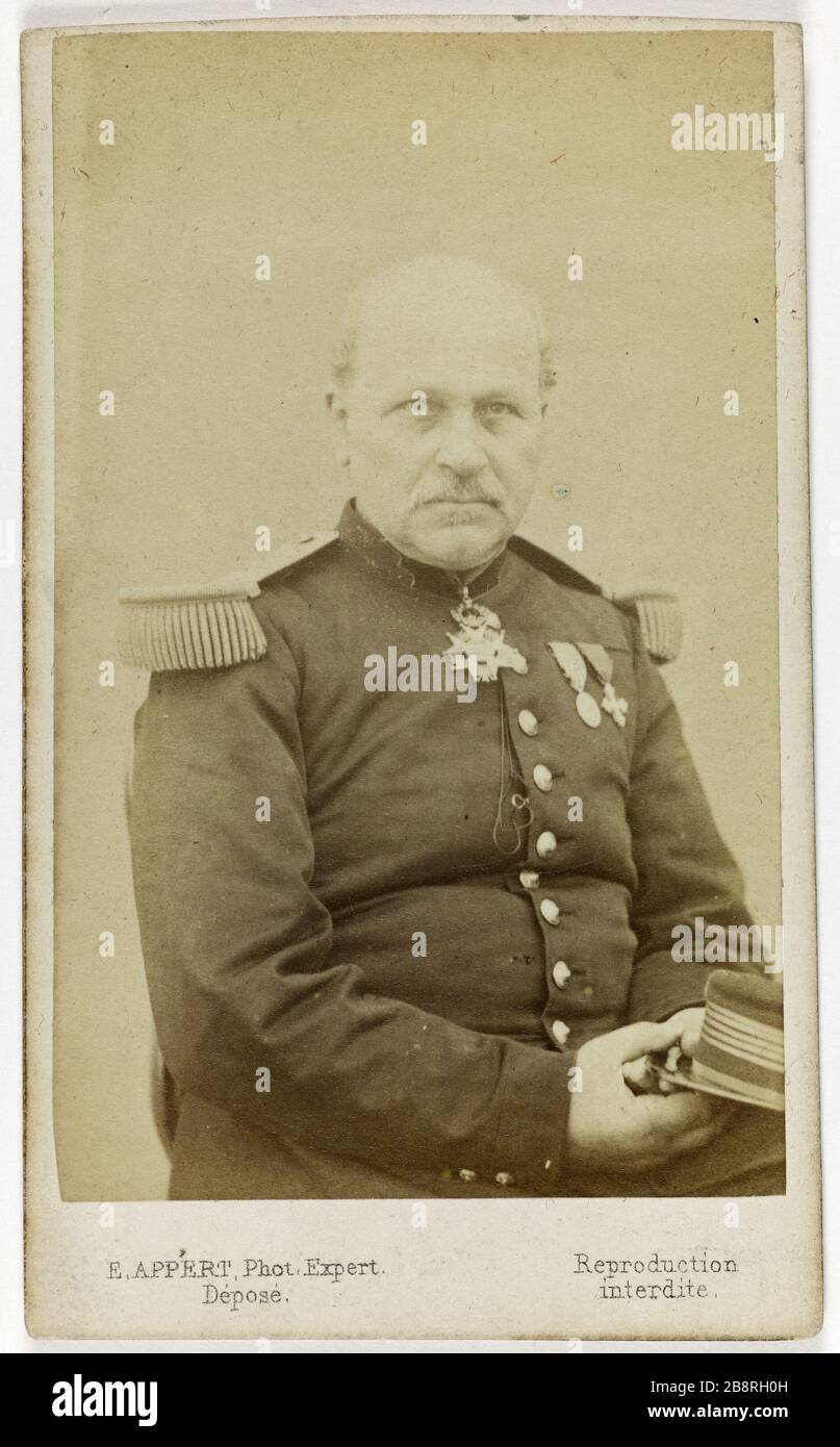 Portrait of Colonel Merlin officer and chairman of the Third in 1871 ...