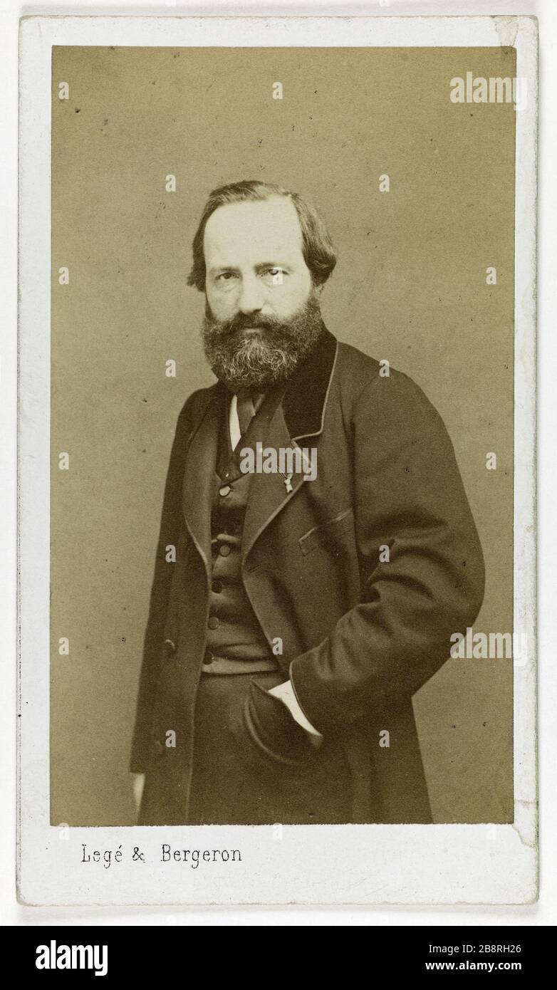 Portrait of Ernest Merson (1819-1905), journalist and writer. Legé ...