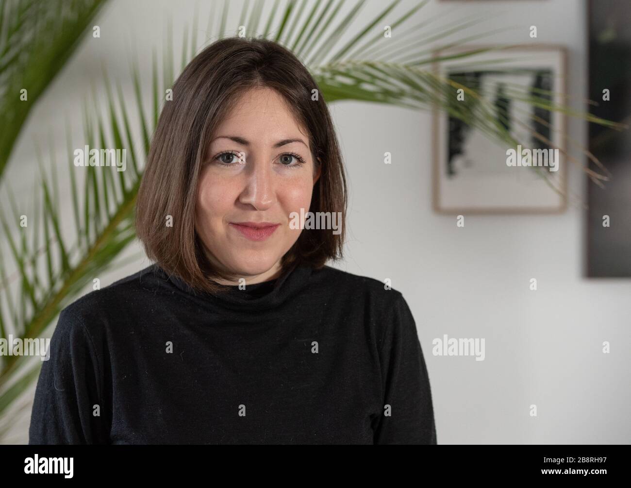 Berlin, Germany. 10th Mar, 2020. Deborah Feldman, author, is standing ...