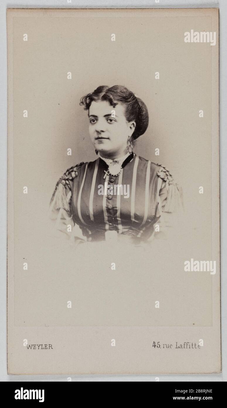 Portrait of Leonie (actress) Portrait de Léonie, actrice. 1860-1890 ...