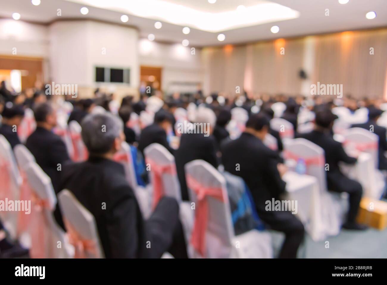 Blur of business Conference and Presentation in the conference hall ...