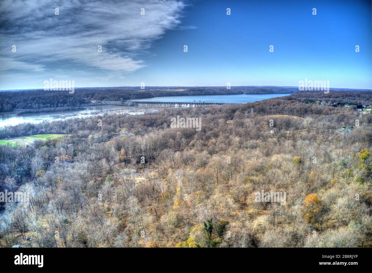 Aerial View Conowingo Hydroelectric Dam Maryland Stock Photo - Alamy