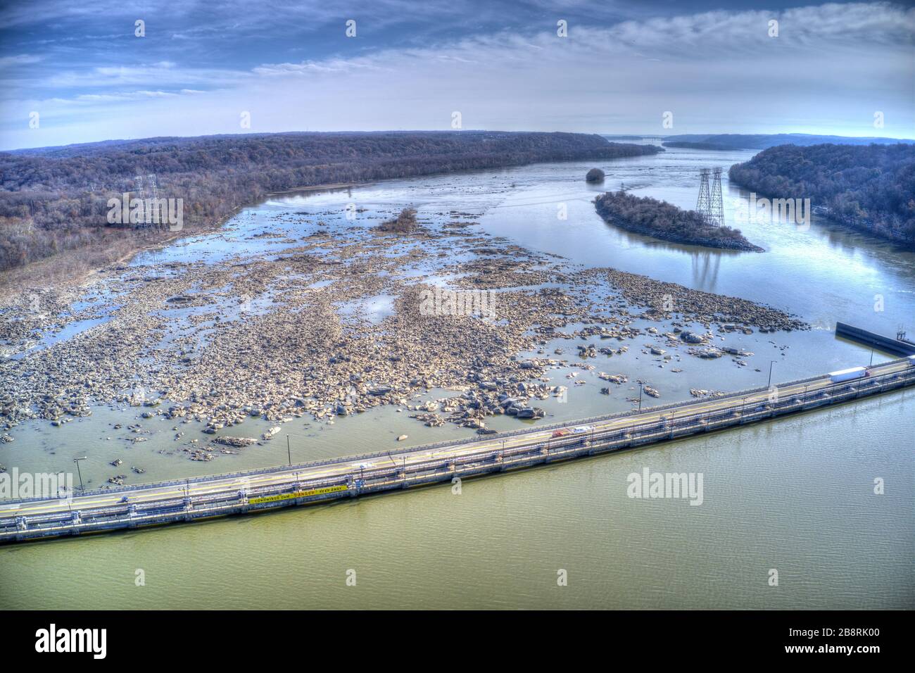 Aerial View Conowingo Hydroelectric Dam Maryland Stock Photo - Alamy