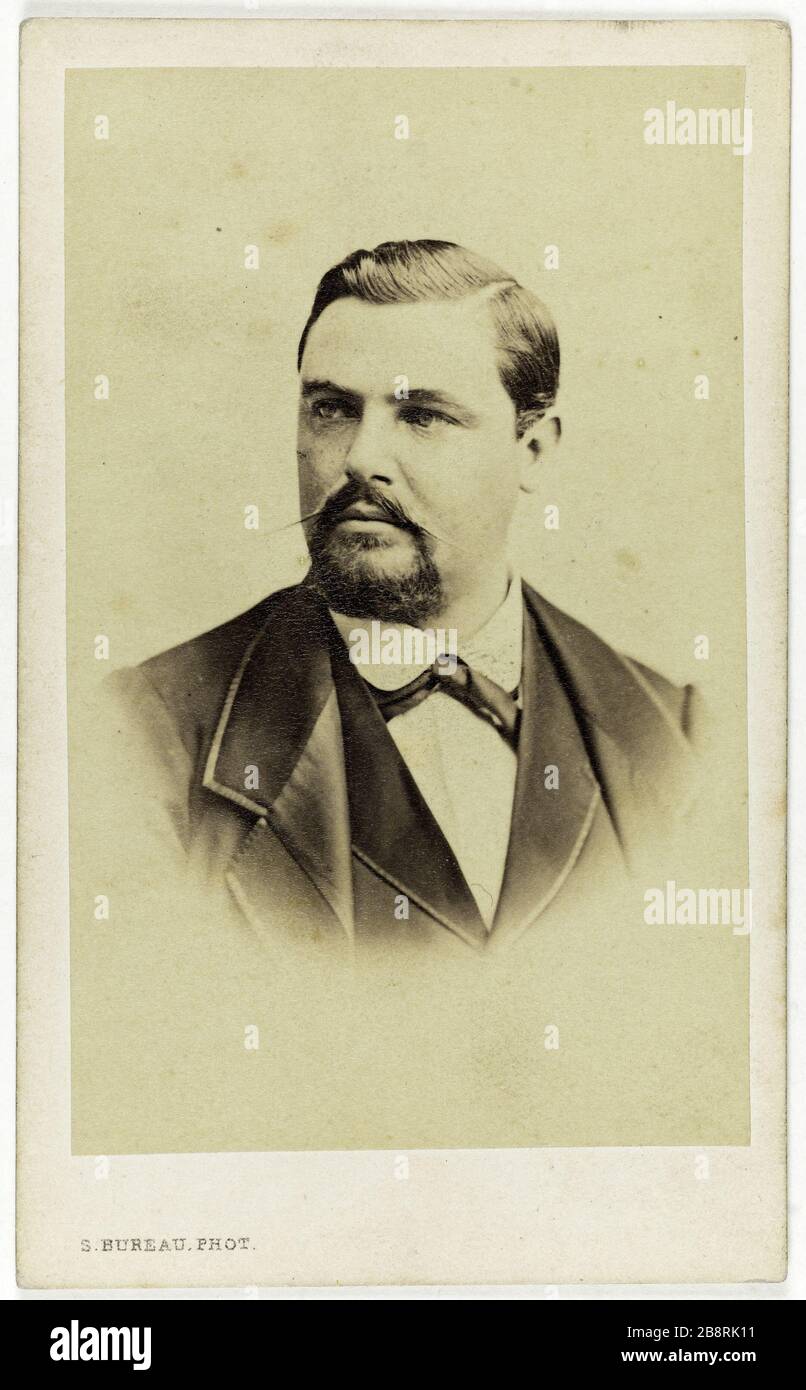 Portrait of Jules Monjauze (1825-1877), tenor singer. Portrait de Jules ...