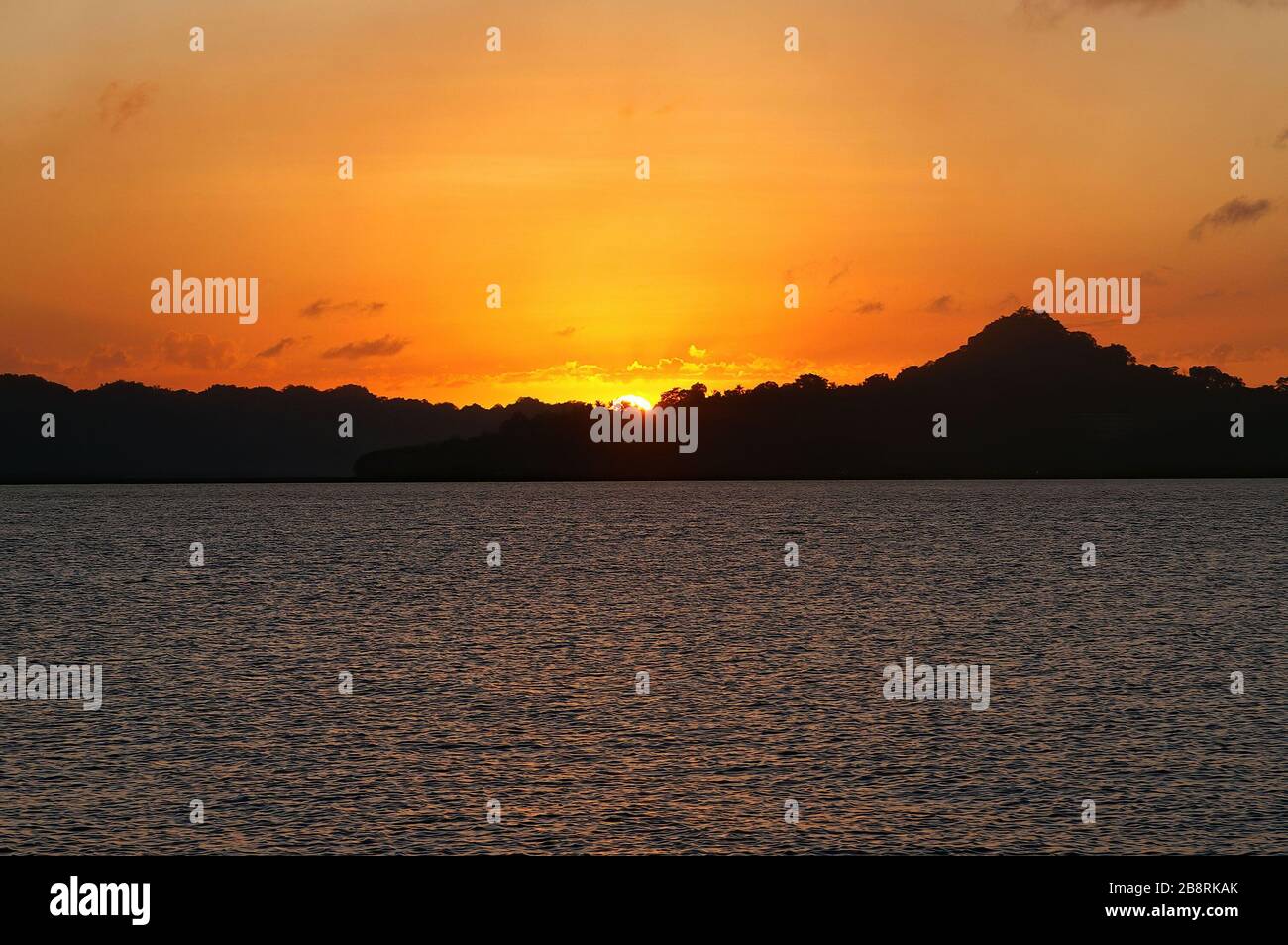 Beautiful natural sunset landscape at Palau Stock Photo - Alamy