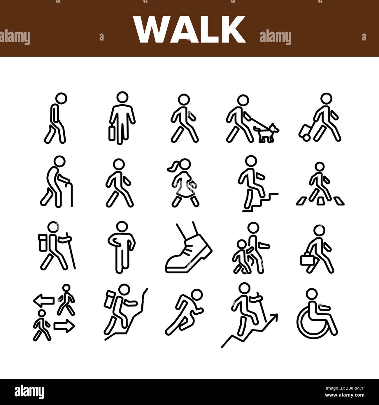 Signs walkway Stock Vector Images - Alamy